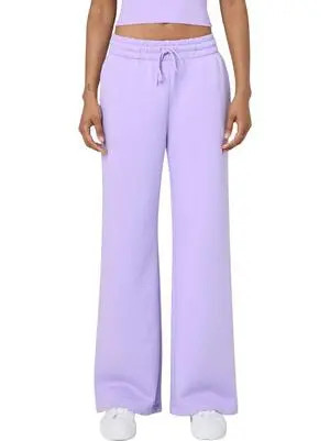 FLORENCE BY MILLS Cozy Crush Wide Leg Sweatpants - Millie Lavender