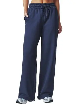 FLORENCE BY MILLS Cozy Crush Wide Leg Sweatpants - Navy