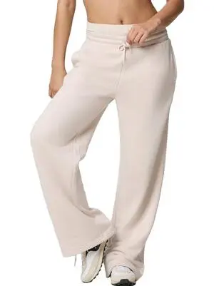 FLORENCE BY MILLS Cozy Crush Wide Leg Sweatpants - Quartz