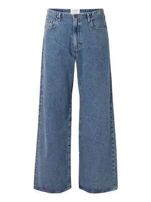 LA LIGNE Jenny Mid-rise Wide-leg Jeans - Blue