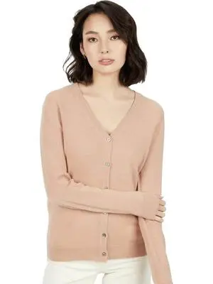 GOBI CASHMERE GOBI Mongolian Cashmere V-Neck Cardigan