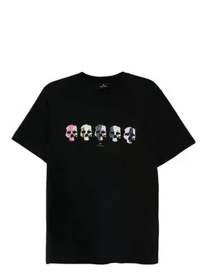 Paul Smith Skulls-print T-shirt - Blue