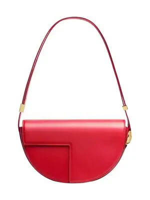 Patou Le Leather Shoulder Bag - Red