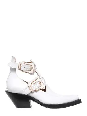 GABRIELA HEARST Castro Buckle-Detailed Leather Ankle Boots