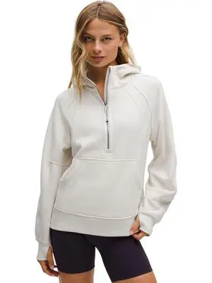 Lululemon Scuba Oversized Half-Zip Hoodie Light Ivory