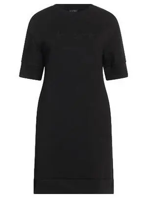 Armani Exchange Mini Dress With Embroidered Logo Black