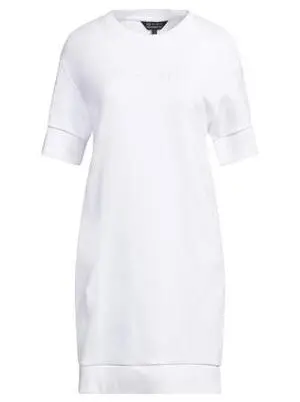 Armani Exchange Mini Dress With Embroidered Logo - White