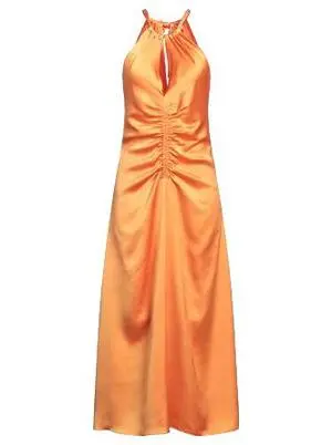 Sandro Flared Maxi Dress - Orange