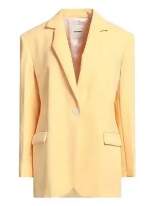 Sandro Single-breasted Blazer - Yellow