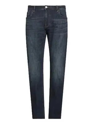 Armani Exchange Straight-leg Jeans With Appliqués - Blue