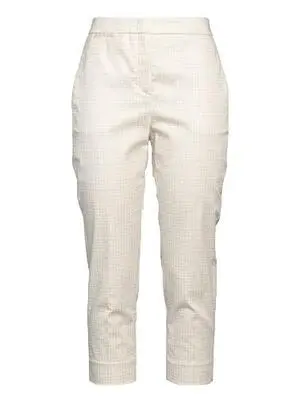 Peserico Houndstooth Tapered Pants - Beige