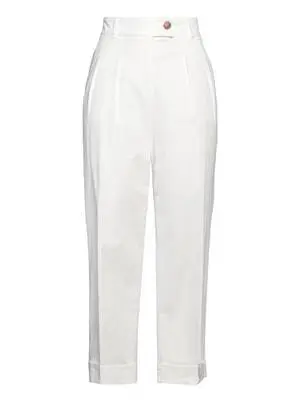 Peserico Tapered Twill Trousers - White