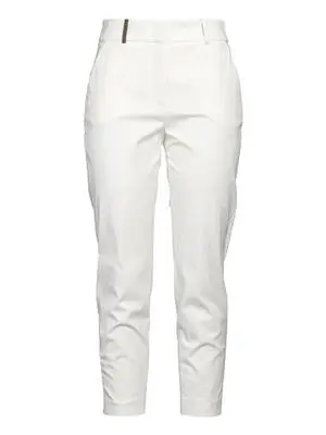 Peserico Tapered High-waisted Pants - White