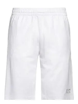EA7 Athletic French Terry Shorts - White