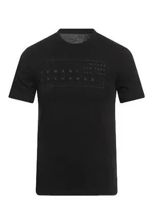 Armani Exchange T-shirt Military Size Organic Cotton - Black