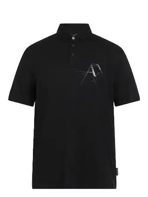 Armani Exchange Polo Shirt Size Cotton - Black