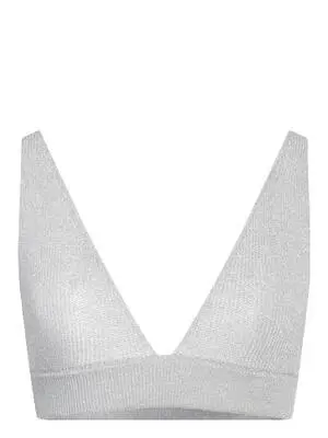 Peserico Knitted Crop Top - Grey