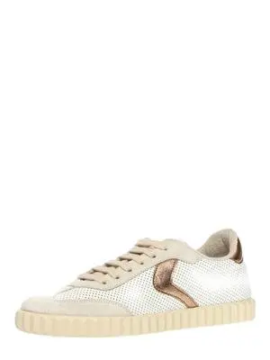 VOILE BLANCHE Voile Blanche Ines Perforated Sneakers White Cipria
