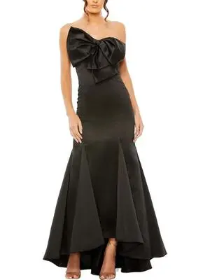 Mac Duggal Strapless Mermaid Gown - Black