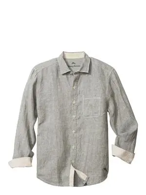 Tommy Bahama Paradise Breezer Linen Button-up Shirt - Tea Leaf