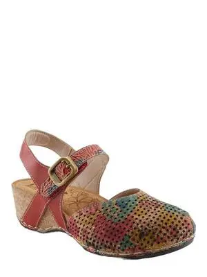 SPRING STEP SHOES Koraline Clog - Red Multi