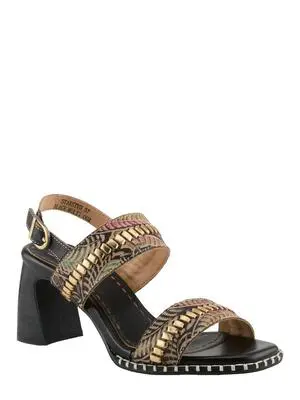 SPRING STEP SHOES Starstud Slingback Sandal - Black Multi