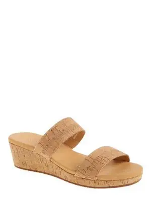 CHOCOLAT BLU Chocolat Blu Farra Platform Wedge Slide Sandals Cork