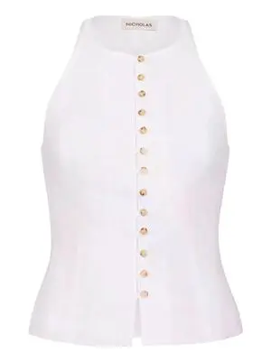 NICHOLAS Sancia Top - White