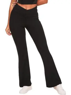 ADORE ME Flare Leg Yoga Pants - Black
