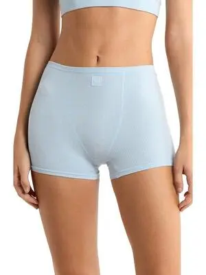 FLORENCE BY MILLS Florence By Mills Softie Seamless Rib Shorts Powder Blue