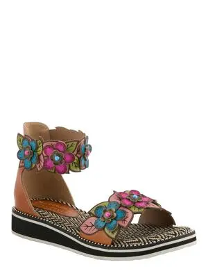 SPRING STEP SHOES Cruzer Sandal - Camel Multi