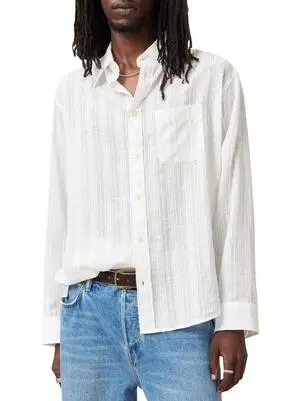ALLSAINTS Karmi Long Sleeve Button-up Shirt - White