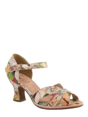 SPRING STEP SHOES Waltz Ankle Strap Sandal - Orange Multi