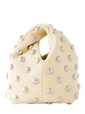 A.L.C. A.L.C. Simone Studded Lambskin Bag Cream