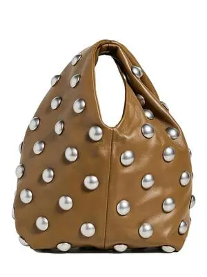 A.L.C. Simone Studded Lambskin Bag - Oiled Oak/nickel