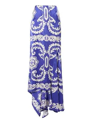 Etro Printed Maxi Skirt - Blue