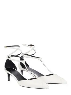Khaite Mia 45 Leather Pumps - White
