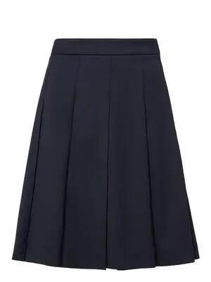 ALESSANDRA RICH Alessandra Rich Pleated Wool-Blend Miniskirt