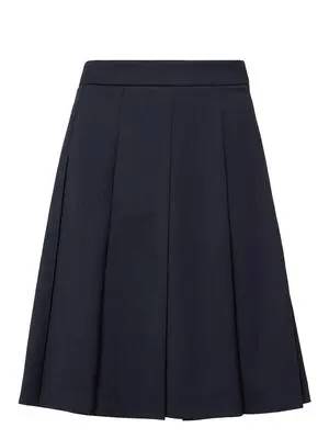 ALESSANDRA RICH Alessandra Rich Pleated Wool-Blend Miniskirt