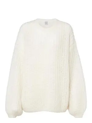 TOTEME Mohair And Wool-blend Sweater - White