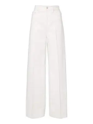 TOTEME High-rise Wide-leg Jeans - White