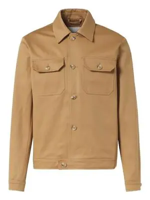 King & Tuckfield Cotton Buttoned Jacket - Beige