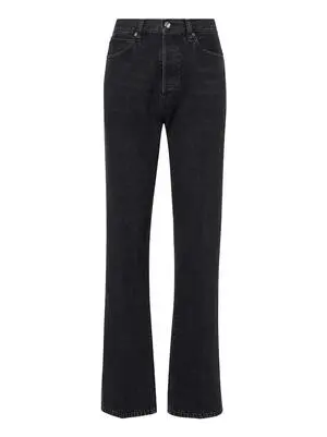 FRAME The Vertical High-rise Straight Jeans - Blue