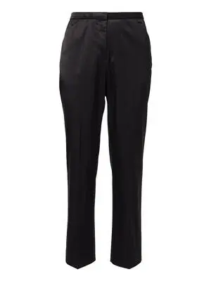 TOTEME Cotton-blend Straight Leg Pants - Black
