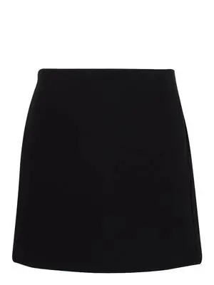 TOTEME Crêpe Miniskirt - Black