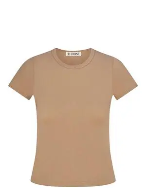 Eterne Fitted Short-sleeve T-shirt - Taupe
