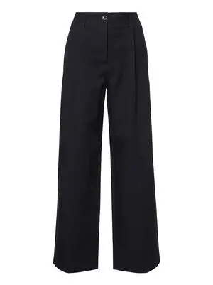 TOTEME Mid-rise Cotton Twill Chinos - Blue