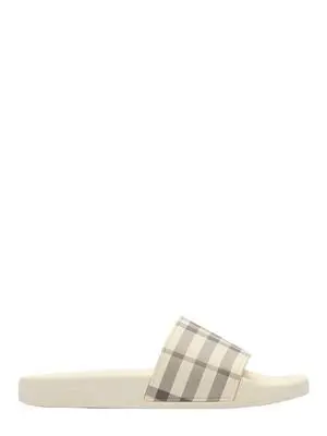 Burberry Burberry Check Slides Light Beige