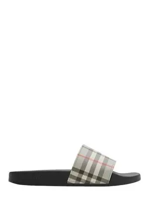 Burberry Check Print Slides Safari
