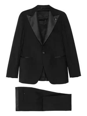 Tagliatore Virgin Wool Suit - Black